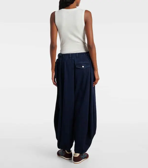 Loewe Draped Wide-leg Jeans