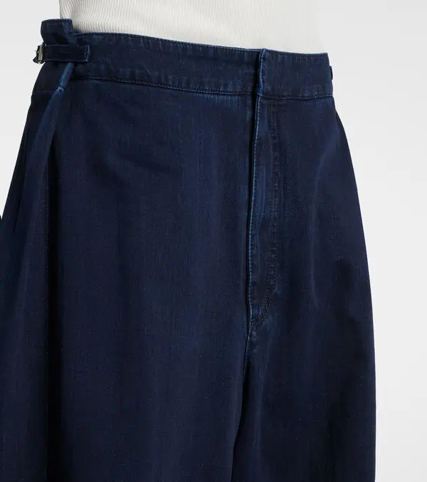 Loewe Draped Wide-leg Jeans