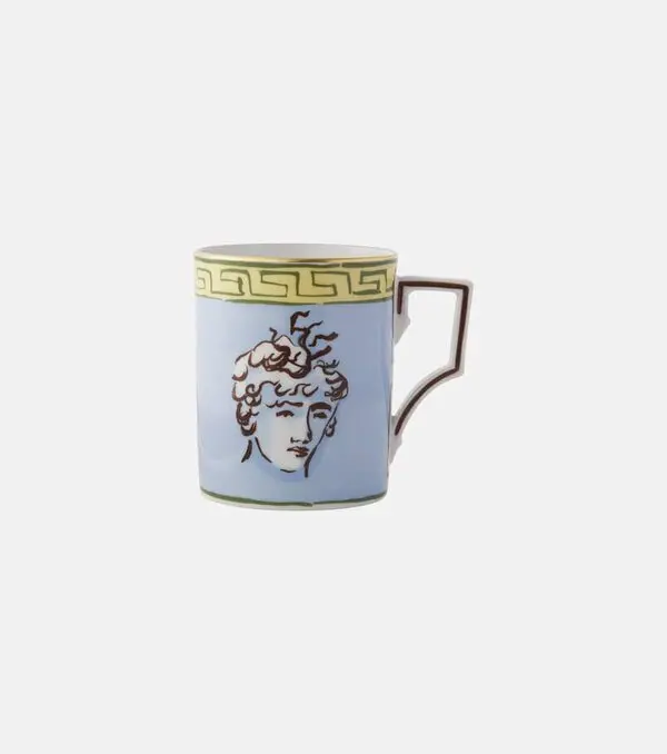 GINORI 1735 X Luke Edward Hall Il Viaggio Di Nettuno Porcelain Mug - Blue