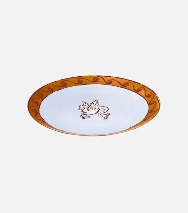 GINORI 1735 Il Viaggio Di Nettuno Porcelain Charger Plate - Blue