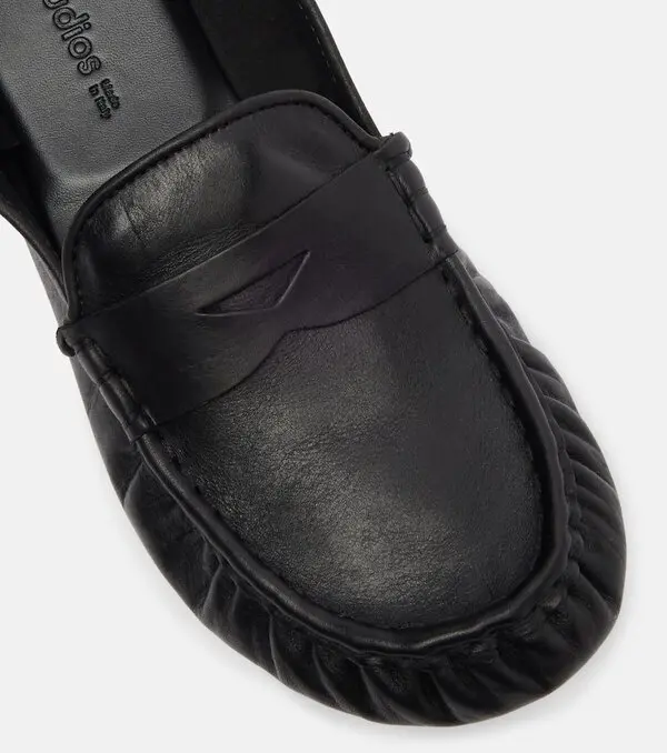 Acne Studios Leather Penny Loafers - Black