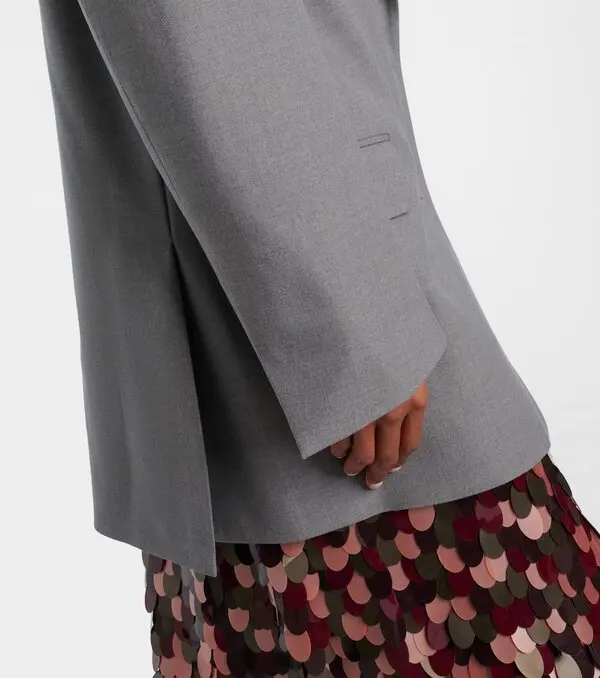 Dries Van Noten Wool-blend Single-breasted Blazer
