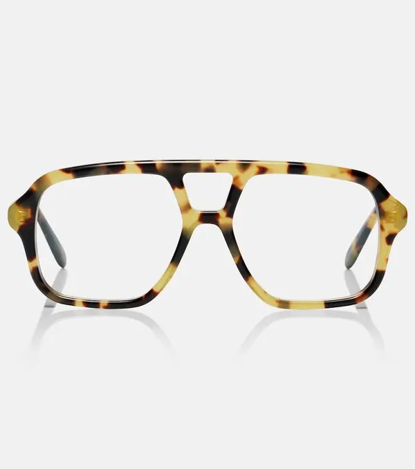Loewe Slim Aviator Glasses - Yellow