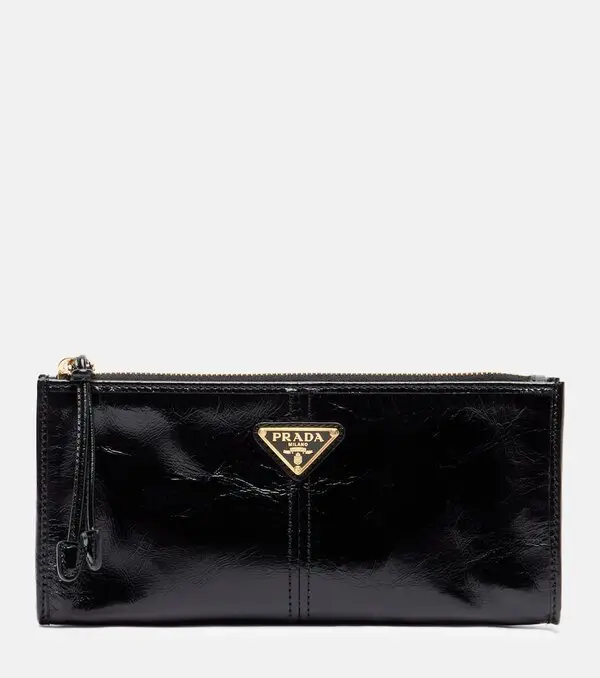 Prada Leather Pouch With Logo
