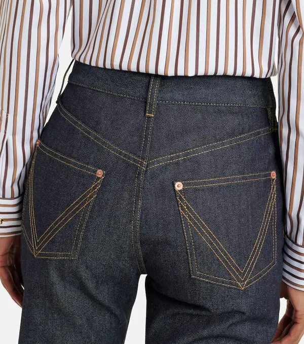 Bottega Veneta Intrecciato Straight-leg Jeans