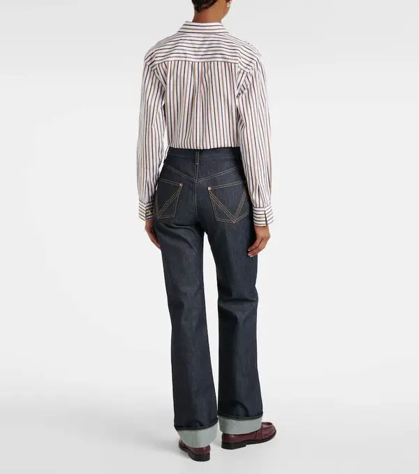 Bottega Veneta Intrecciato Straight-leg Jeans