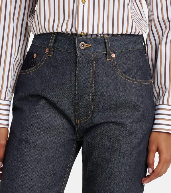 Bottega Veneta Intrecciato Straight-leg Jeans