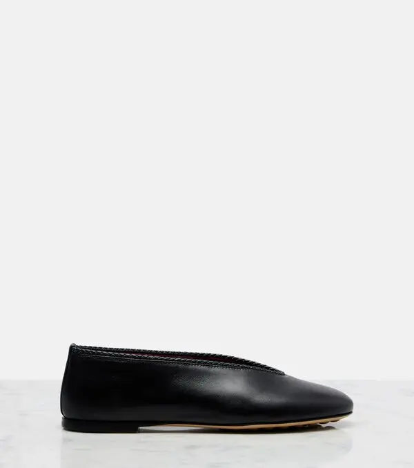 Bottega Veneta Leather Ballet Flats