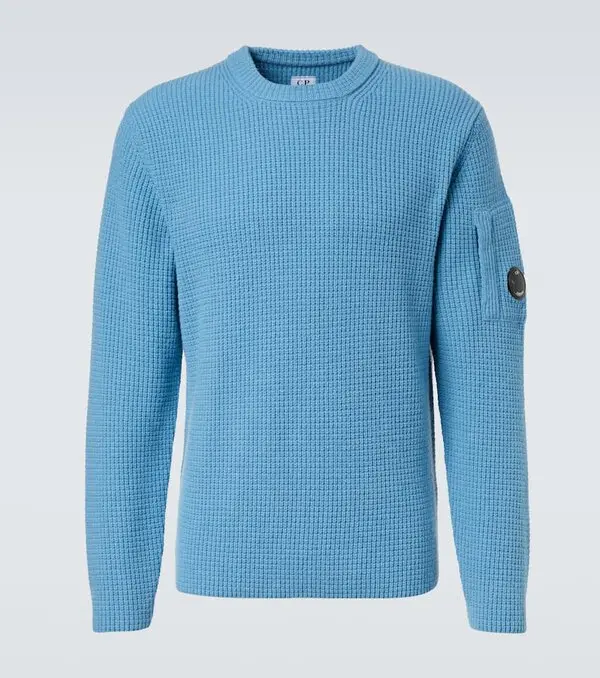 C.P. COMPANY Ribbed-knit Wool-blend Sweater