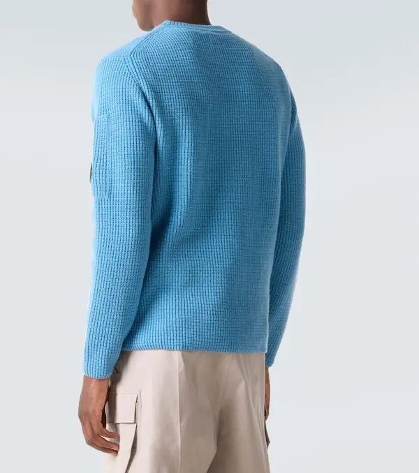 C.P. COMPANY Ribbed-knit Wool-blend Sweater