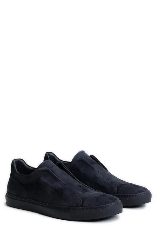 Robert Barakett Catro Laceless Suede Slip-on Sneaker - Navy