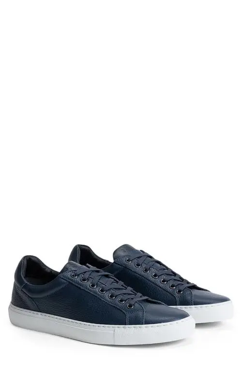 Robert Barakett Terrence Low Top Leather Sneaker - Navy