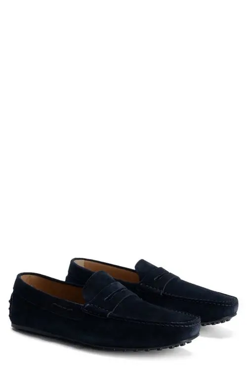 Robert Barakett Conor Suede Driving Loafer - Blue