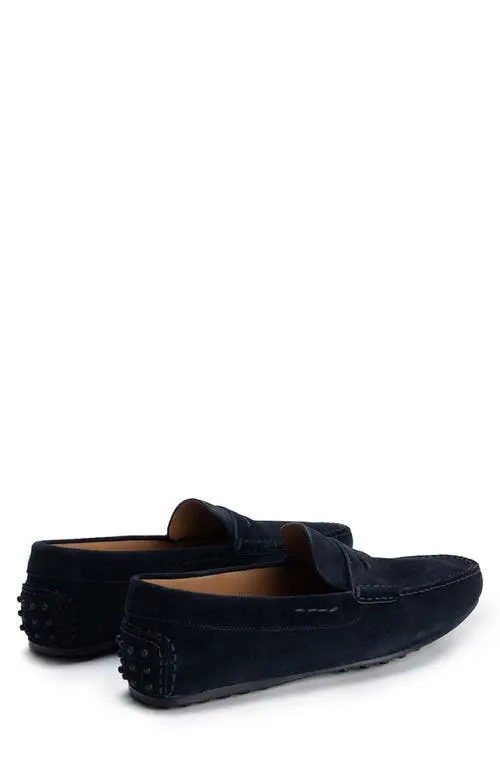 Robert Barakett Conor Suede Driving Loafer - Blue