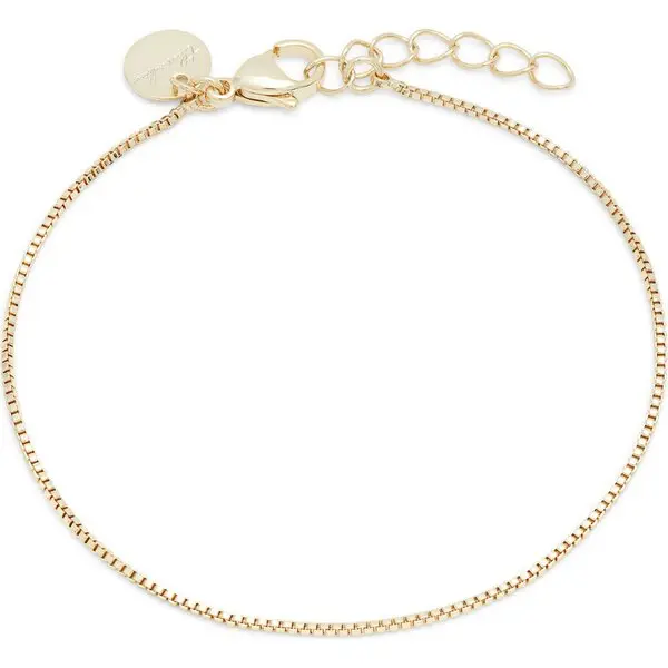 THE SIS KISS The Vivian Box Chain Bracelet - Gold