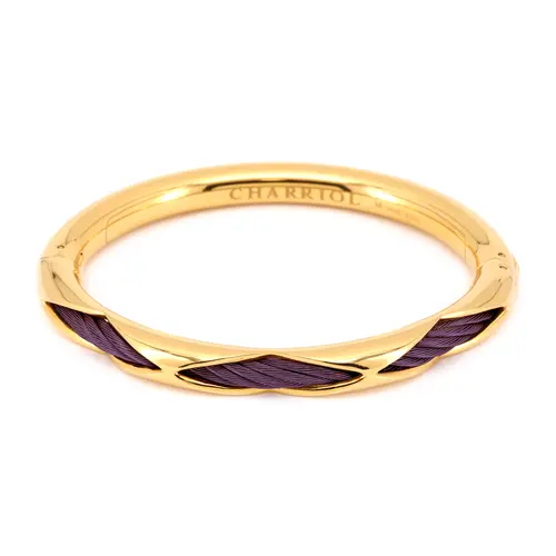 CHARRIOL Celtic Dream Bangle - Yellow Gold Pvd With Purple