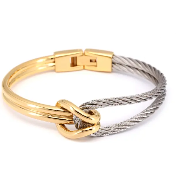 CHARRIOL Celtic Knot Bangle - Yellow Gold Pvd
