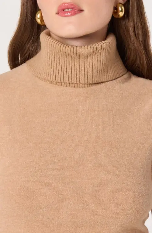 Astr The Label Sleeveless Turtleneck Sweater - Tan