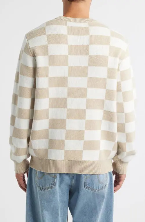 ICECREAM Check Logo Sweater - Antique White