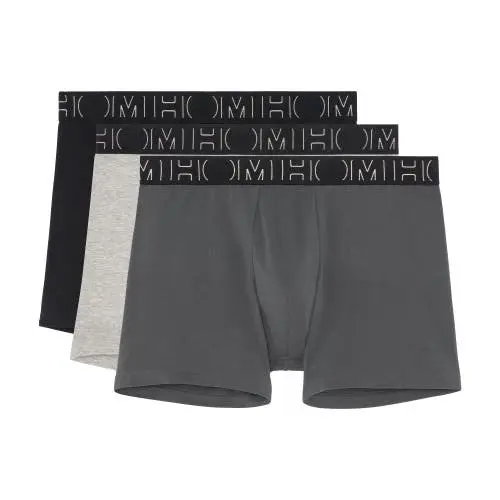 HOM Patrick #2 Long Boxer Briefs 3-pack - Black/grey/grey