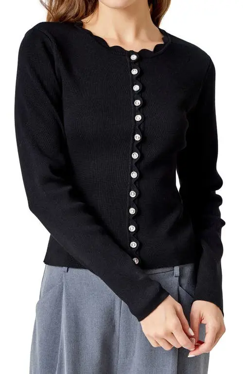 Endless Rose Scalloped Cardigan