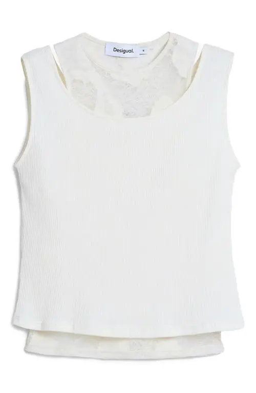 Desigual Lace Yoke Tank