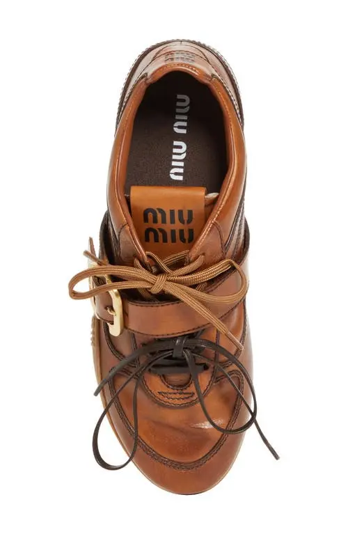 Miu Miu Gymnasium Leather Sneakers