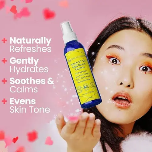 SEOUL CEUTICALS Korean Skincare Potent 97.5% Snail Mucin Essence - Clear