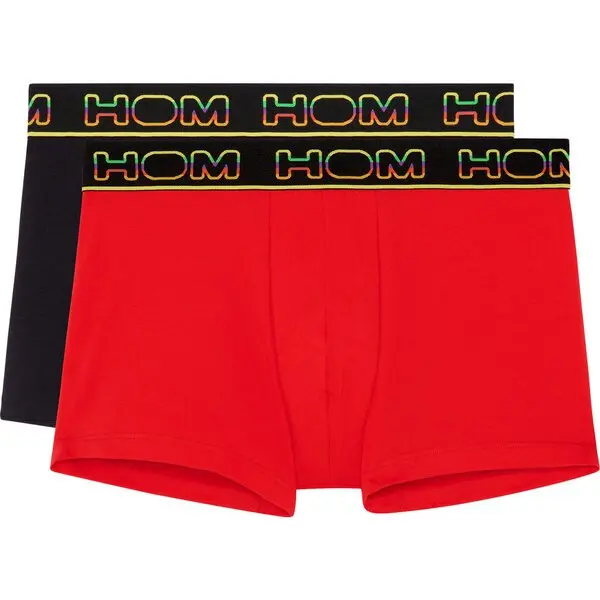HOM Ivano #2 Boxer Briefs 2-pack - Black/red