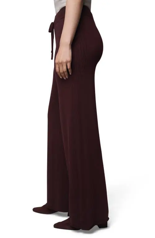 Splendid Georgie Full Length Pants - Dark Plum Purple