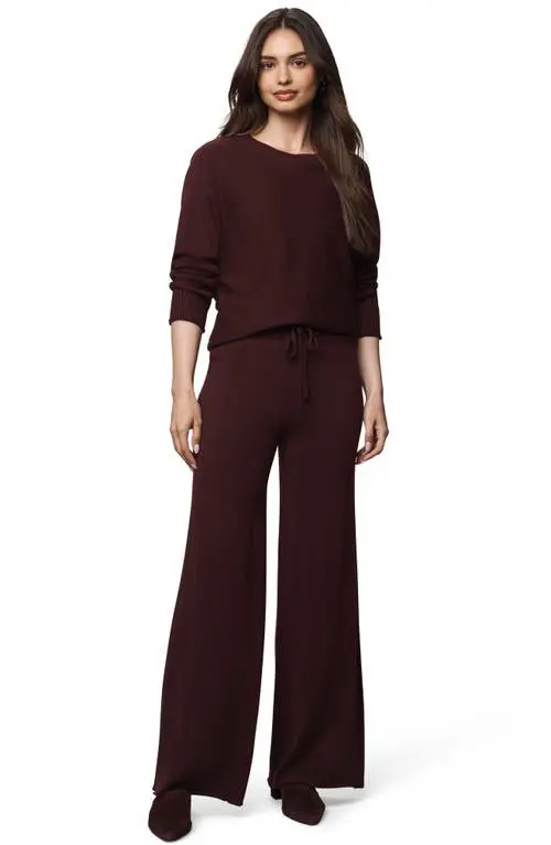 Splendid Georgie Full Length Pants - Dark Plum Purple