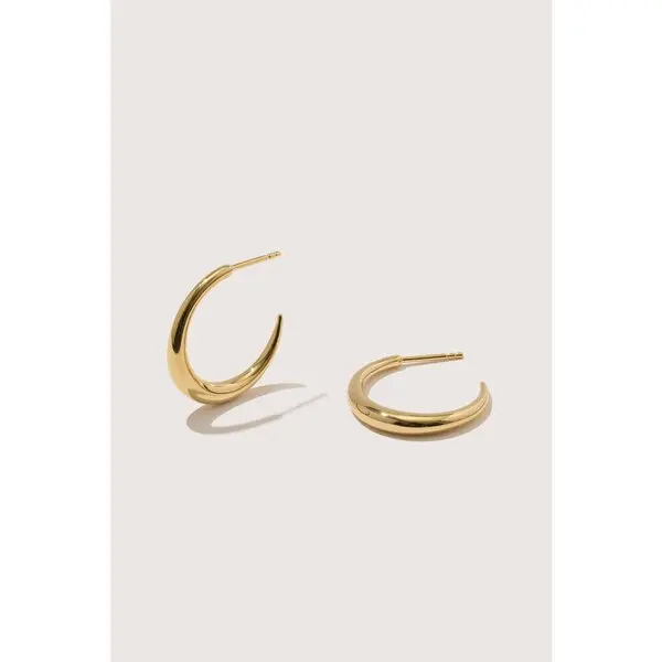 OTIUMBERG 14kt Gold Vermeil Graduated Hoops - Yellow Toned Gold