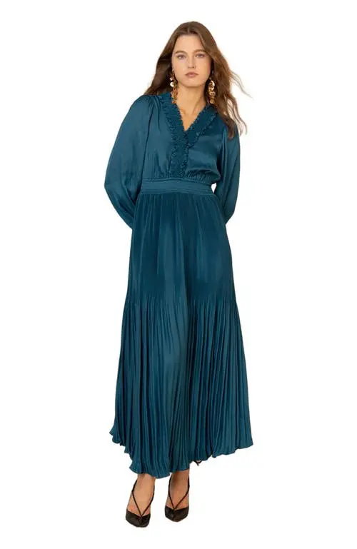 Hale Bob Alisson Charmeuse Maxi Dress