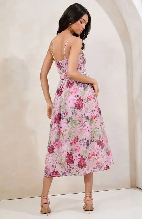 LIPSY Floral Belted Midi Sundress
