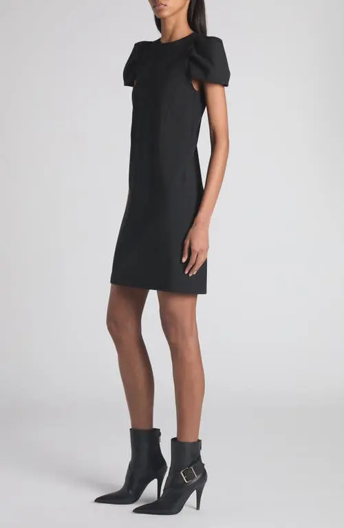 Alexander McQueen Stretch Wool Minidress With Puff Sleeves