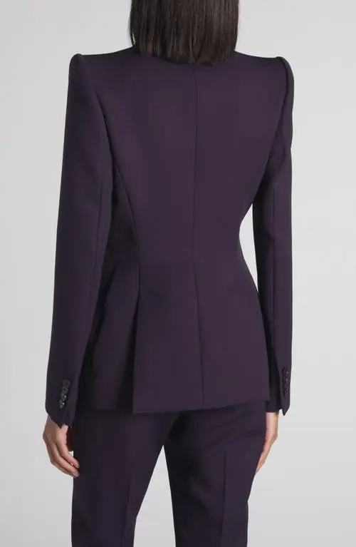 Alexander McQueen Wool One-button Blazer - Violet