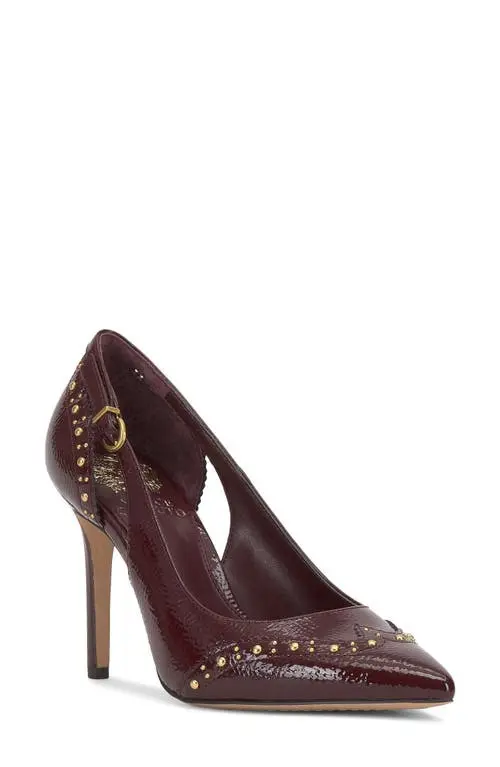 Vince Camuto Hally Studded Pointed Toe Pump - Firefall Suprema Naplack