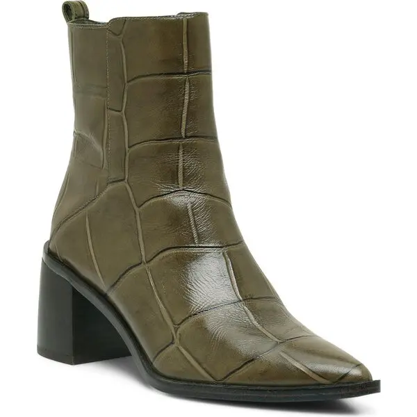 Vince Camuto Lorelai Pointed Toe Bootie - Olive Vine