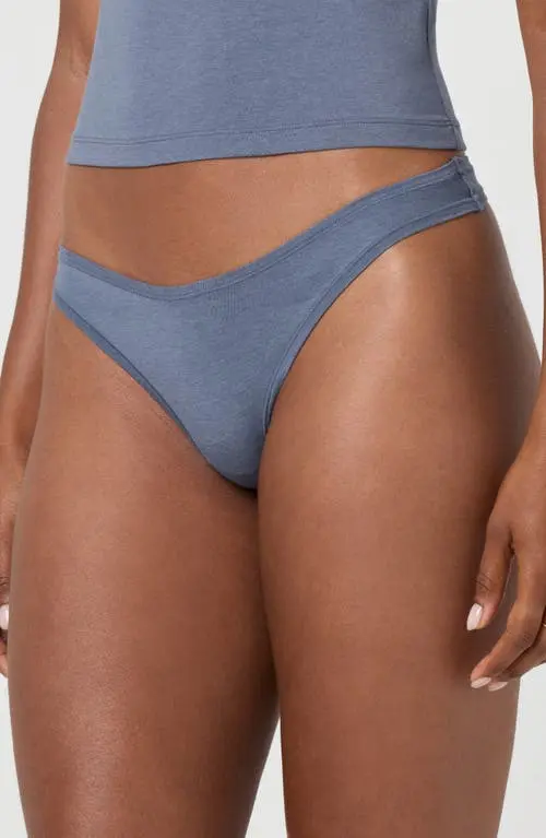 FLORENCE BY MILLS Cotton Blend Thong - Grisaille