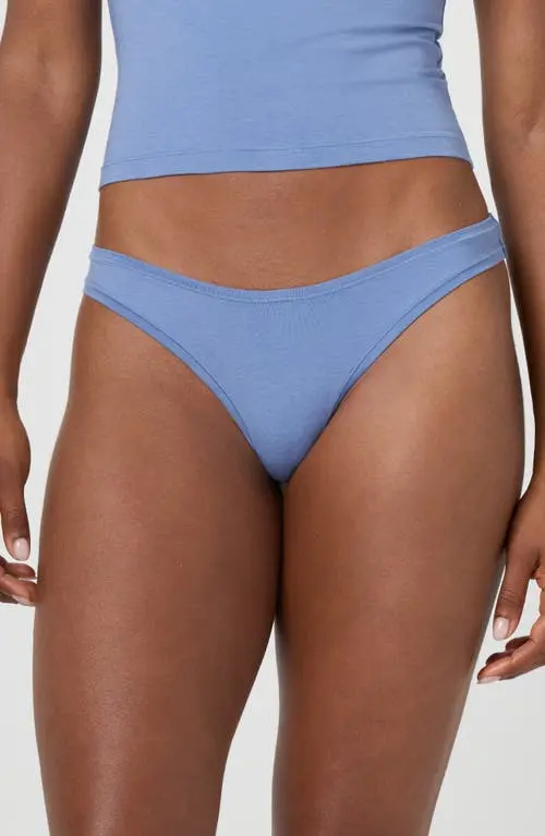 FLORENCE BY MILLS Cotton Blend Thong - Vintage Blue