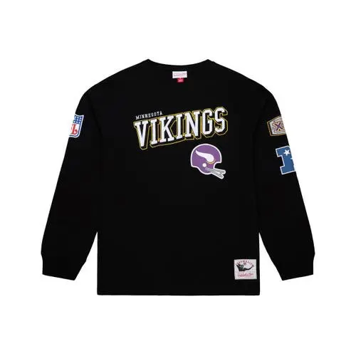 Mitchell & Ness Minnesota Vikings Training Camp Vintage Logos Long Sleeve T-shirt