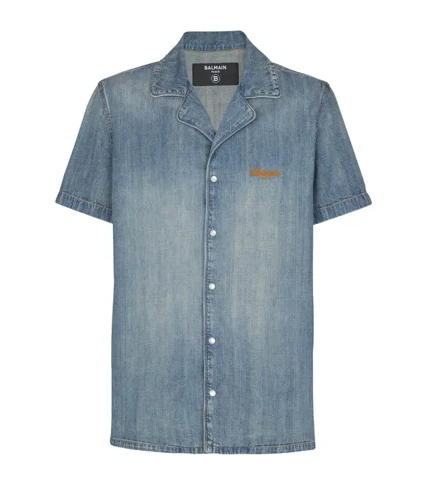 Balmain Denim Pyjama Shirt - Blue