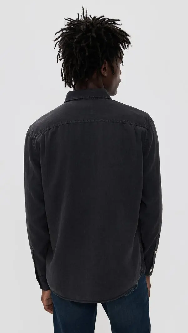 Faherty Brand The Tried And True Chambray Workshirt - Durango Black