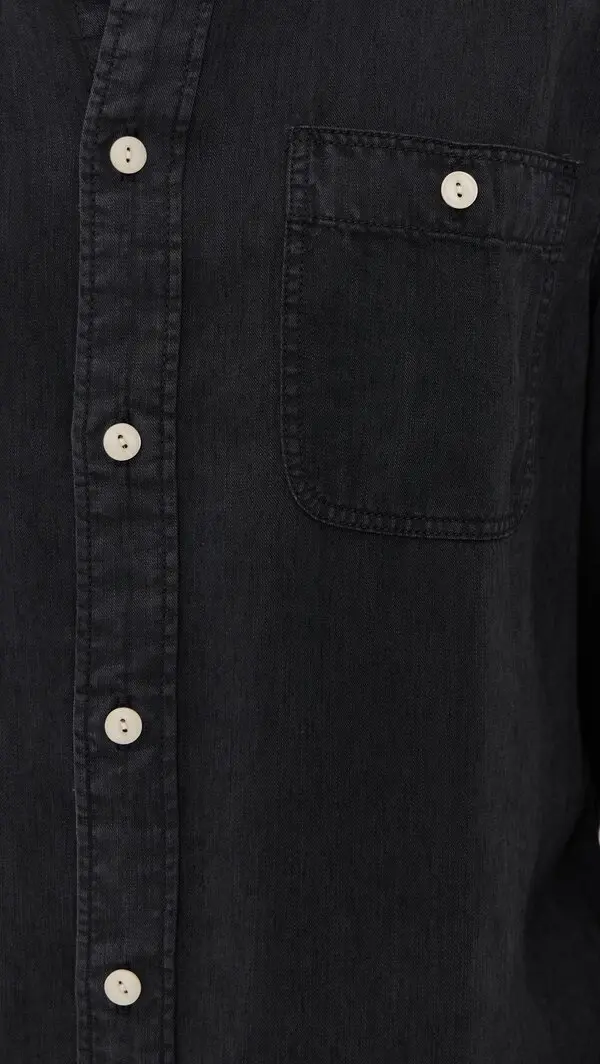 Faherty Brand The Tried And True Chambray Workshirt - Durango Black