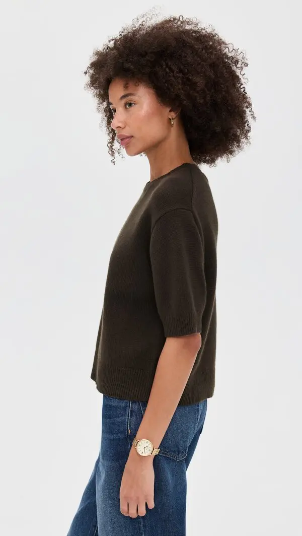 Theory Cashmere Crop Tee
