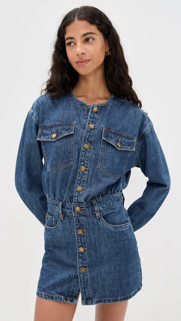 Blanknyc Ready Set Go Denim Mini Dress