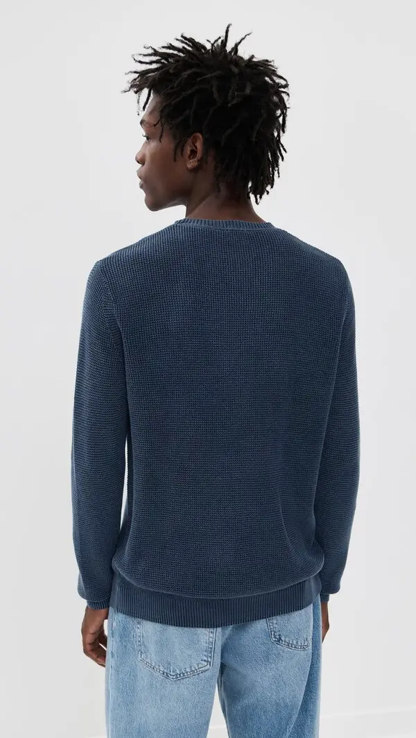 Faherty Brand Sunwashed Crew Neck Sweater - Blue Nights