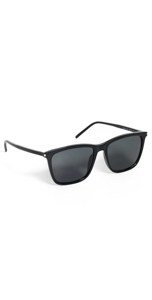 Saint Laurent Sl 851 Rectangle Sunglasses - Black-black-black