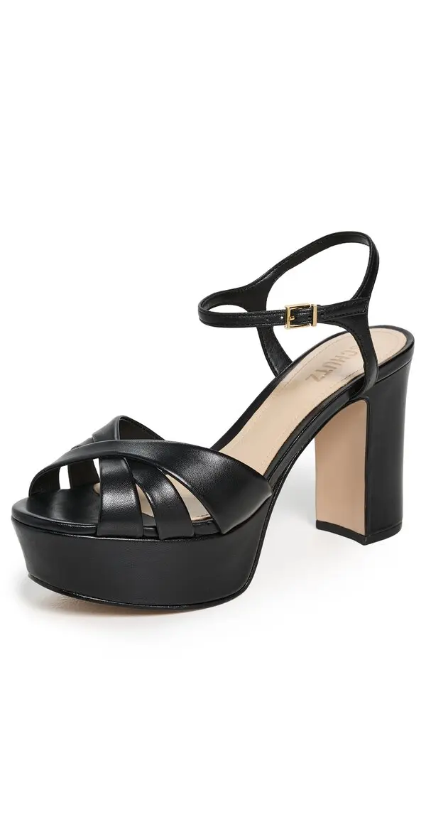 Schutz Keefa Platform Heels - Black