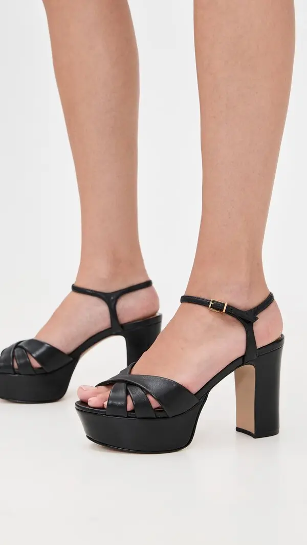 Schutz Keefa Platform Heels - Black